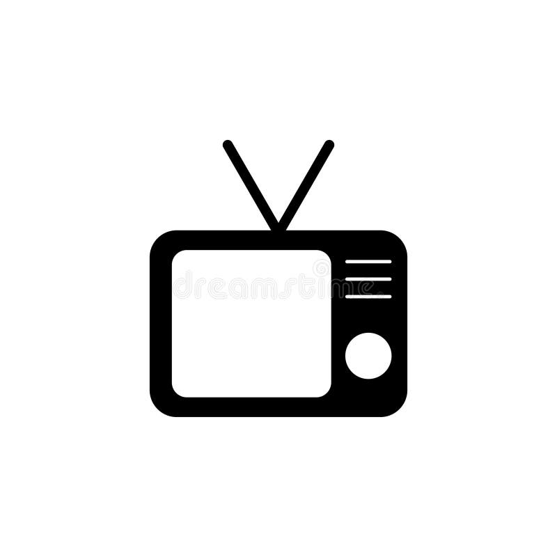 Tv Icon Vector. Television Icon Stock Vector - Illustration of ...