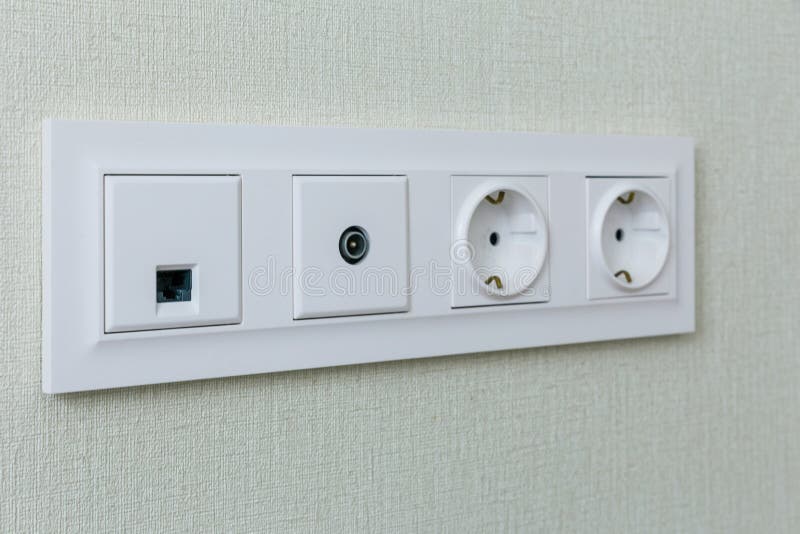 TV, Internet, Euro Sockets for Connecting Smart and Satellite TV on the ...