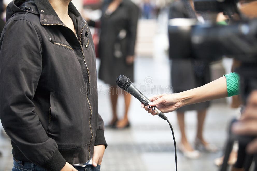 TV interview stock photo. Image of audio, media, equipment - 33976000