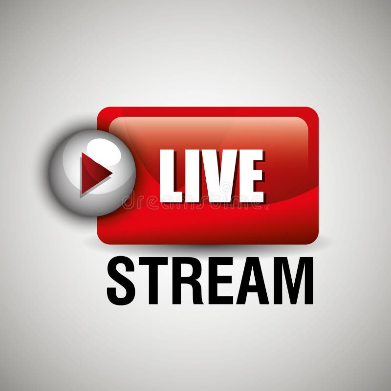 TV live stream stock illustration. Illustration of news - 66108071
