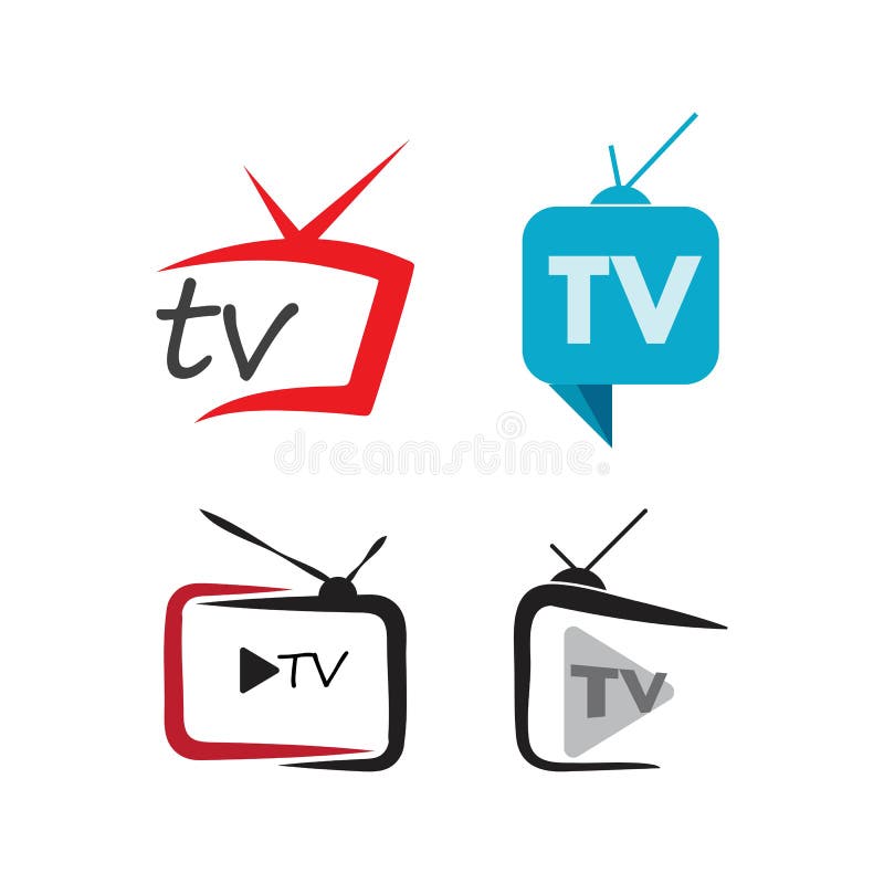 TV logo design stock vector. Illustration of sign, badge - 249415822