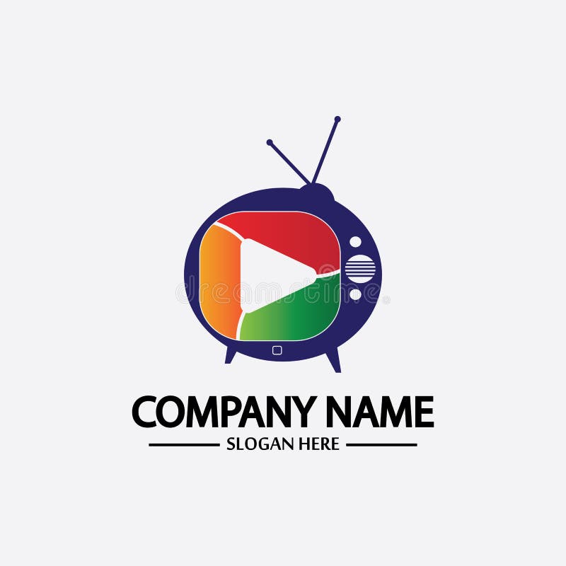 Tv Logo Design Media Technology Symbol Television,television Media Play ...