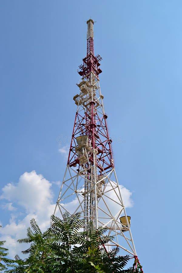 Tv mast stock photo. Image of clouds, receiver, retransmitter - 21039250