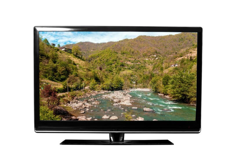Tv monitor with picture stock photo. Image of cinema - 120541956