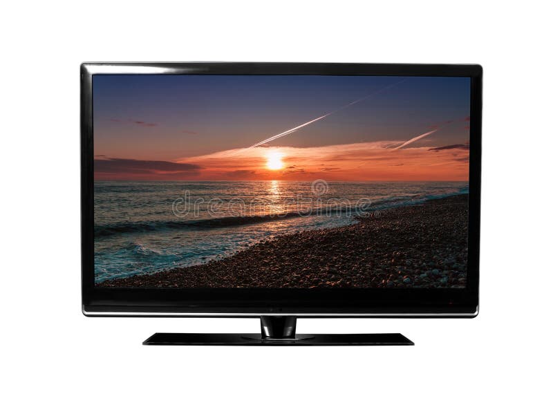 Tv monitor with picture stock image. Image of definition - 120542021