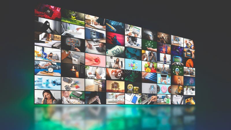 TV Multimedia Streaming Concept Stock Photo - Image of broadcast ...