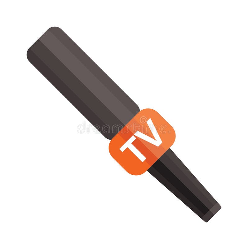 News Microphone Box Interview Radio TV Television Reporting Stock ...