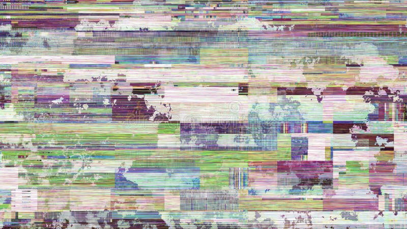 TV Noise Static Effect, Abstract Glitch Background. Fractal Digital Art ...