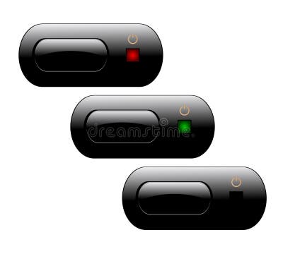 TV Power buttons stock vector. Illustration of icon, collection - 14156686