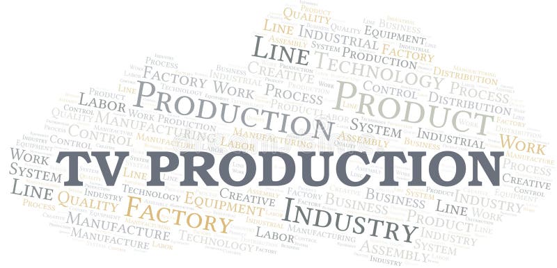 PRODUCTION word cloud stock illustration. Illustration of growth ...