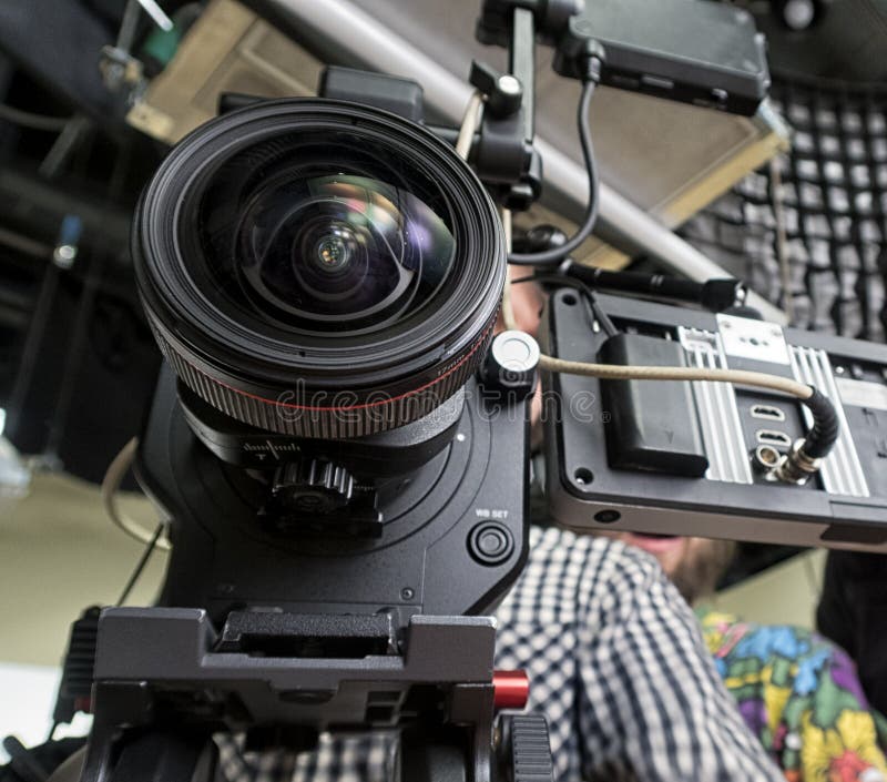 Tv camera in a studio stock image. Image of competition - 116910829