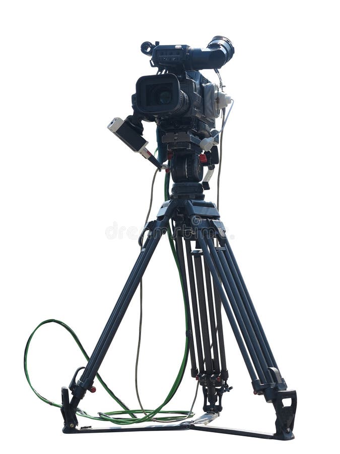 TV Professional Studio Digital Video Camera Stock Image - Image of ...