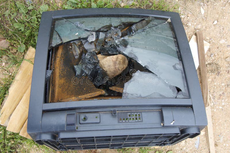 TV rota de cristal foto de archivo. Imagen de cristal - 13721504