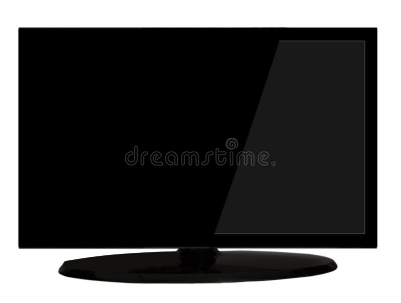 Tv with reflection stock image. Image of hdtv, digital - 12548133