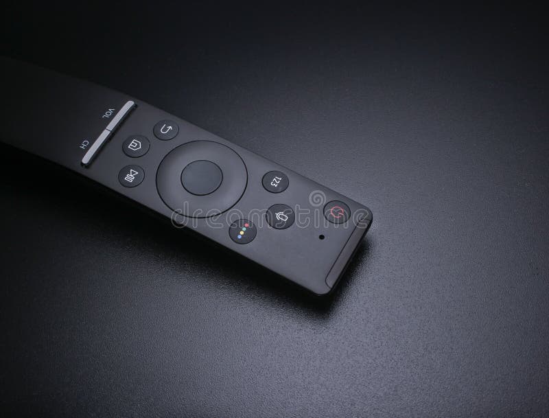 Tv Remote Closeup on a Black Background Stock Photo - Image of channel ...