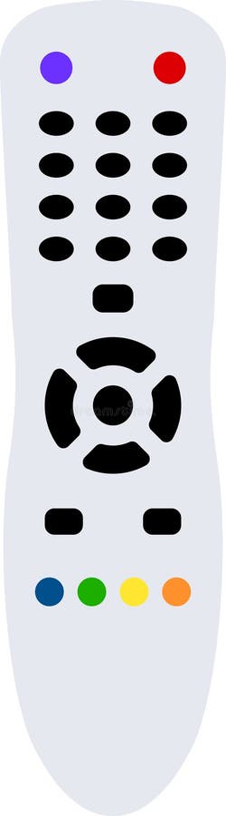 TV Remote Color, TV Remote Control, Remote Control Illustration Stock ...
