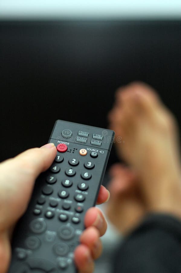Touch Screen TV Remote Control Stock Photo - Image of channel, audio ...
