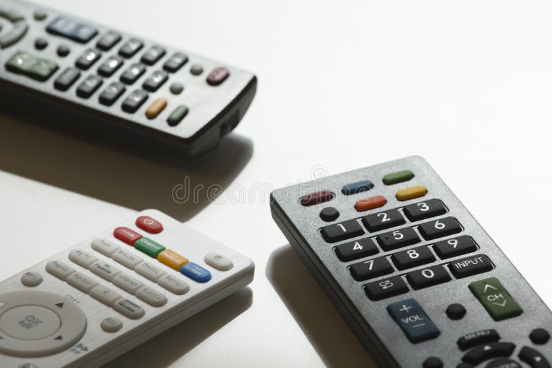 TV remote control stock image. Image of keypad, black - 42665021