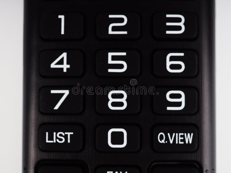 TV Remote Control, Close-up Buttons, Tinted Remote Control Parts Stock ...