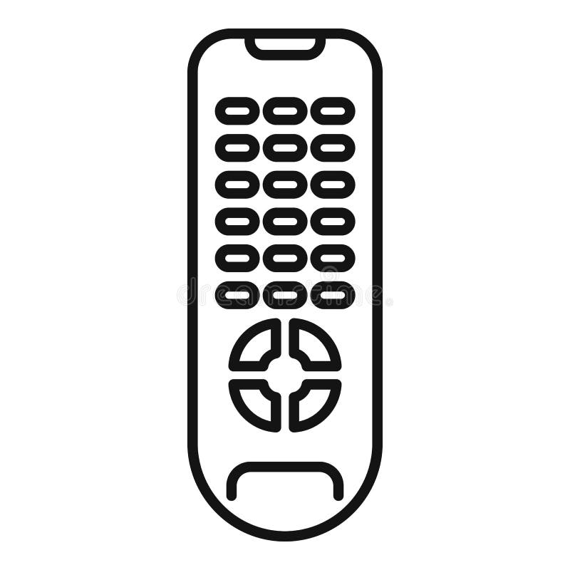 Tv Remote Control Icon, Outline Style Stock Vector - Illustration of ...