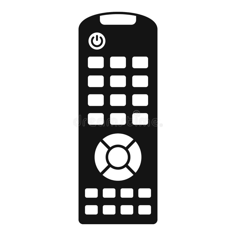 Tv Remote Control Icon, Simple Style Stock Vector - Illustration of ...