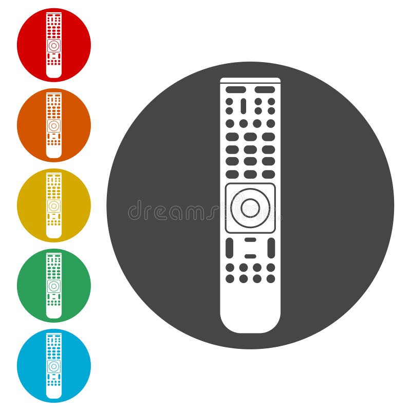 TV remote control icon stock vector. Illustration of electronic - 184255618