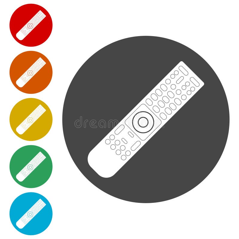 TV remote control icon stock vector. Illustration of flat - 184255627