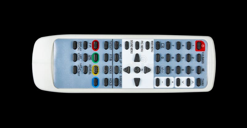 TV remote control isolated stock illustration. Illustration of desk ...