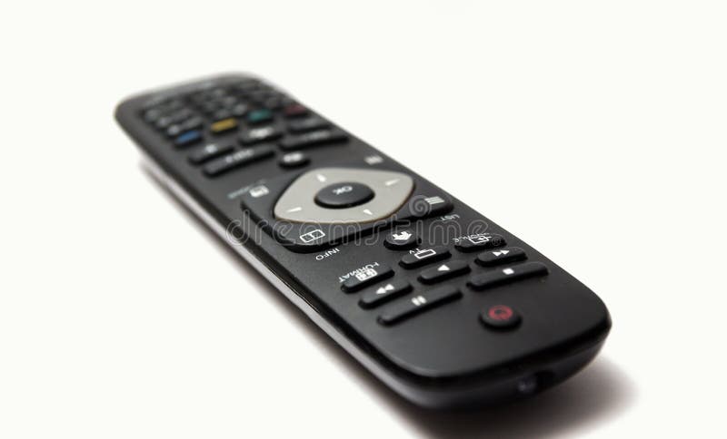 Tv remote control isolated stock image. Image of home - 144757409