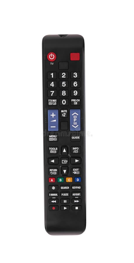 Tv Remote Controller, Remote Control Device, Isolated White Background ...
