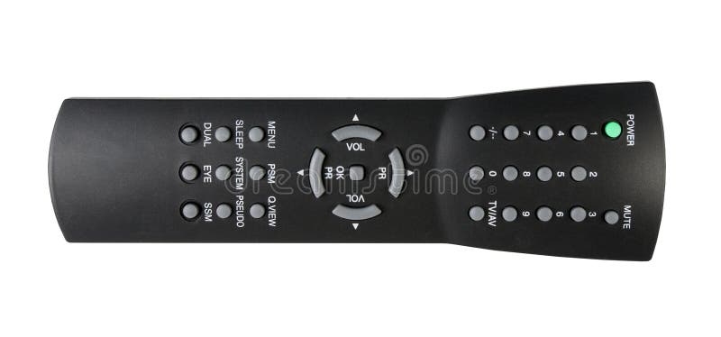 TV remote control isolated stock image. Image of electricity - 65638229
