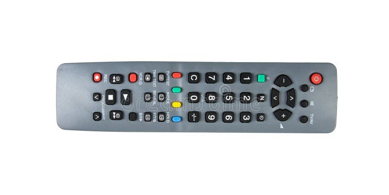 TV remote control isolated stock illustration. Illustration of menu ...