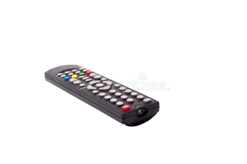TV Remote Control Isolated on White Background. with Clipping Pa Stock ...