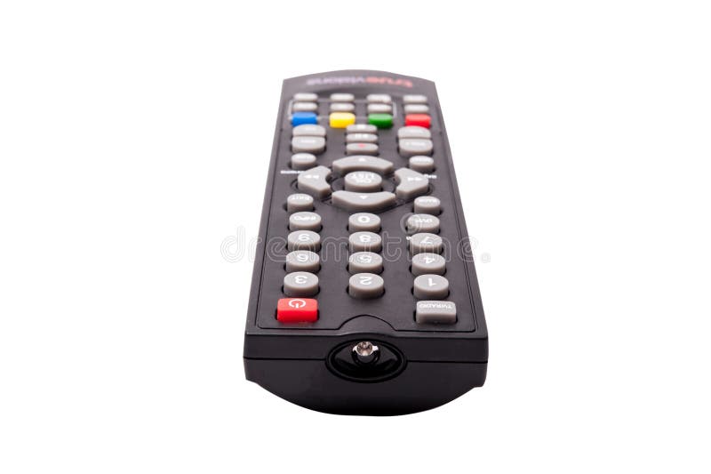 TV Remote Control Isolated on White Background. with Clipping Pa Stock ...