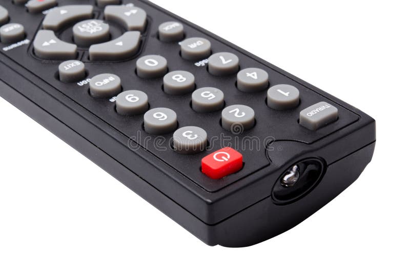 TV Remote Control Isolated on White Background. with Clipping Pa Stock ...