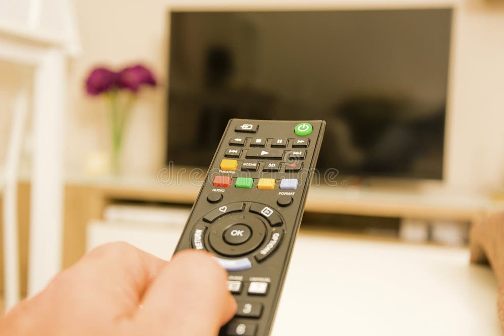 Tv remote control stock image. Image of display, multimedia - 83499265