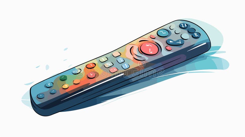 TV Remote Control Vector Illustration Stock Vector - Illustration of ...