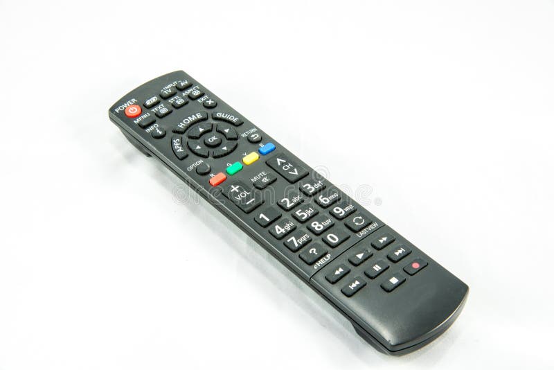Remote Control Interacting with Smart Television Stock Image - Image of ...
