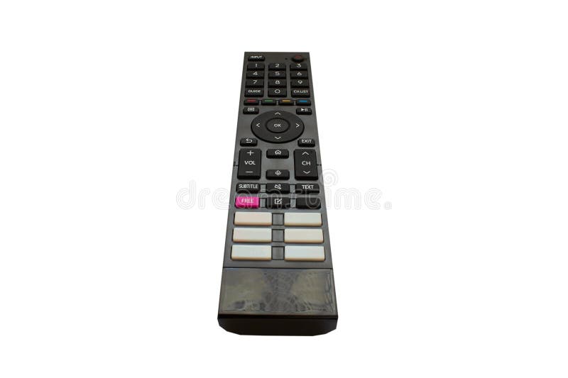 TV Remote Control on a White Background, the Remote Control of the TV ...