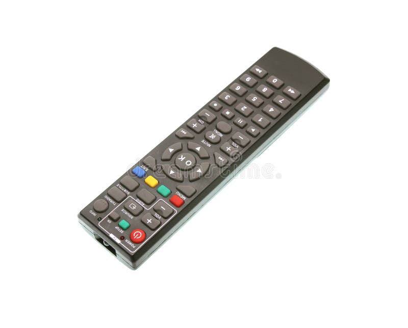 Tv Remote Control on White Background Texture Stock Photo - Image of ...