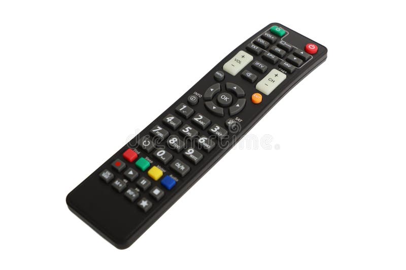 Tv Remote Controller, Remote Control Device, Isolated White Background ...
