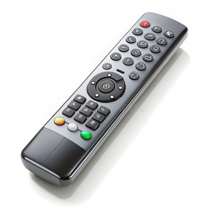 TV Remote Controller Illustration Isolated on White Background Stock ...