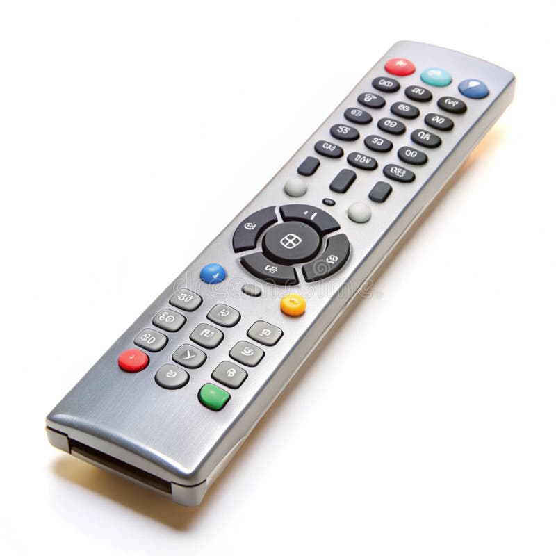 TV Remote Controller Isolated on White Background Stock Illustration ...