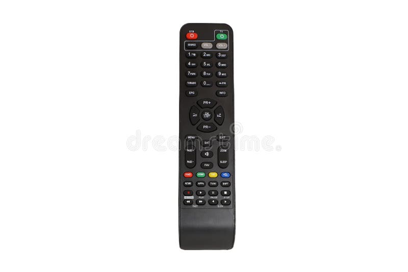 Tv Remote Controller, Remote Control Device, Isolated White Background ...