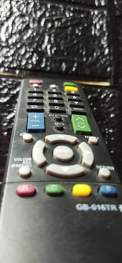 TV Remote Controller Rotating on Pink Background. Editorial Stock Image ...