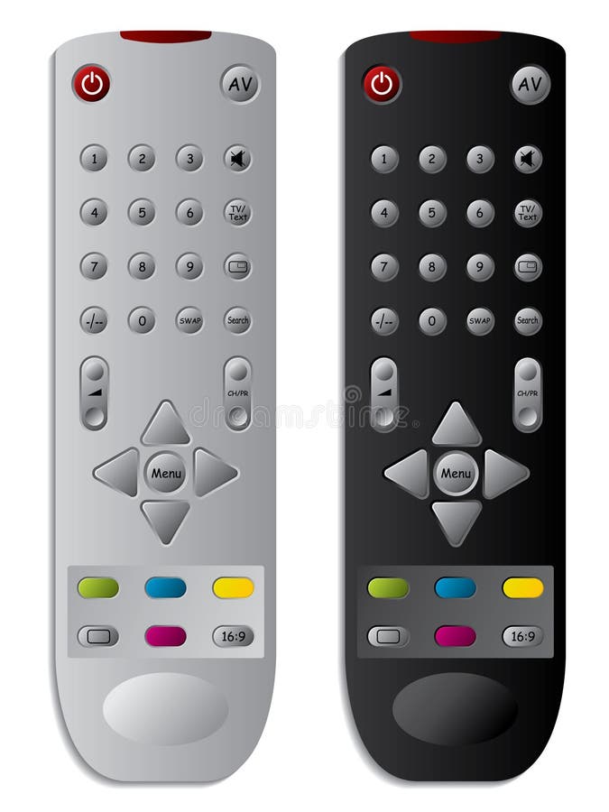 Gray Remote Control Clip Art