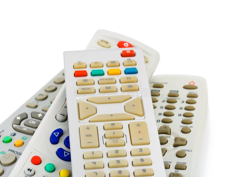 TV remote controls stock photo. Image of play, keypad - 6450318