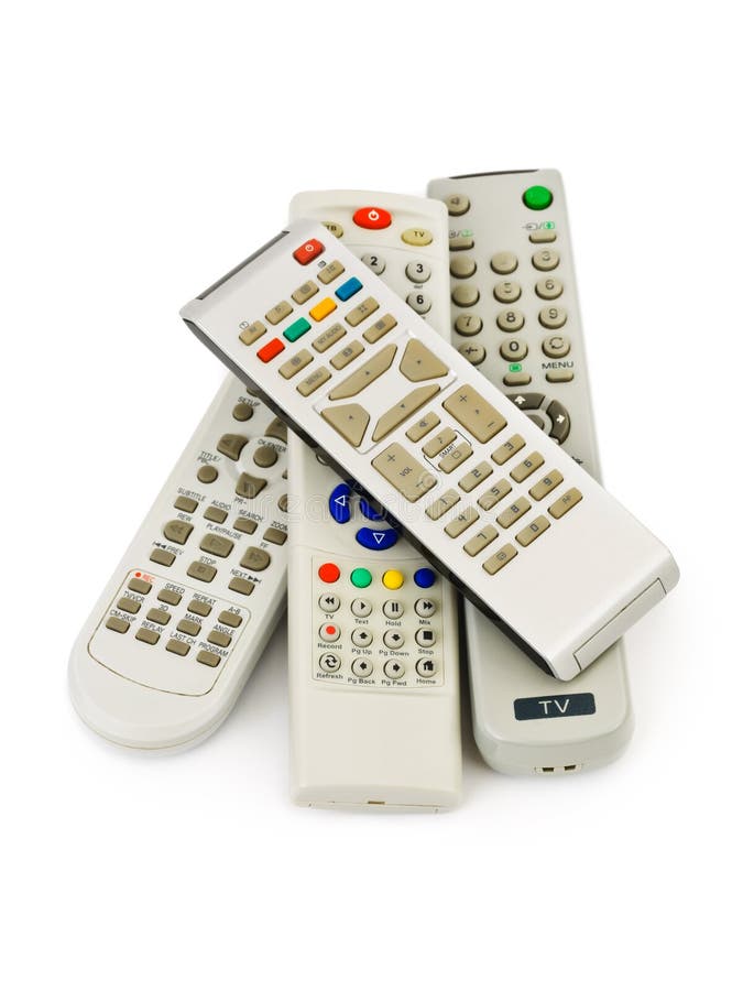 TV remote controls stock photo. Image of play, keypad - 6450318