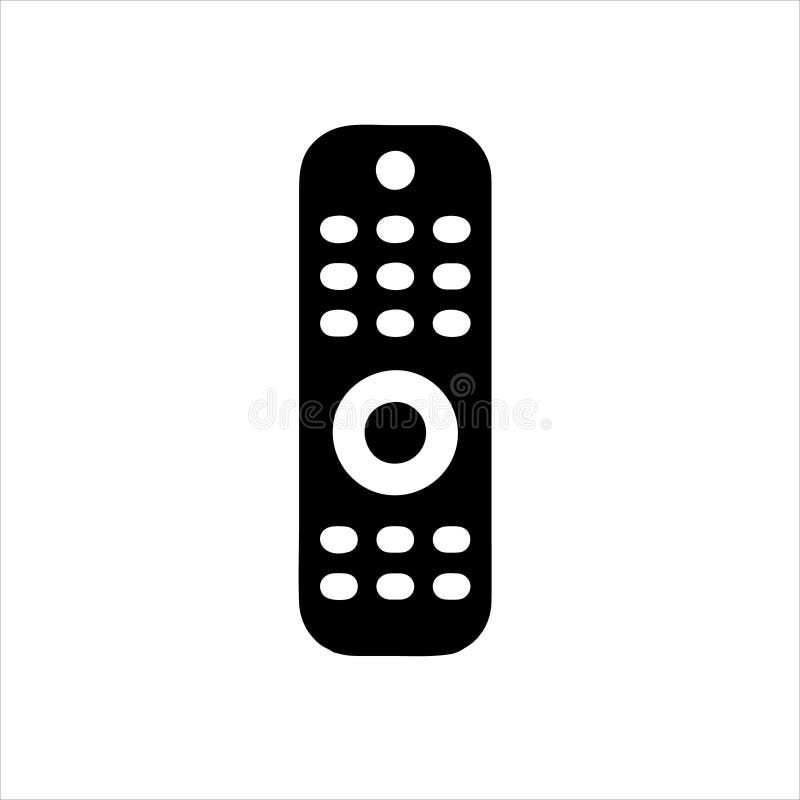 Tv Remote Icon Isolated on White Background from Computer Collection ...