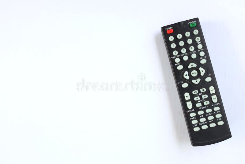 TV Remote Isolate on White Background.concept of Watching TV Stock ...